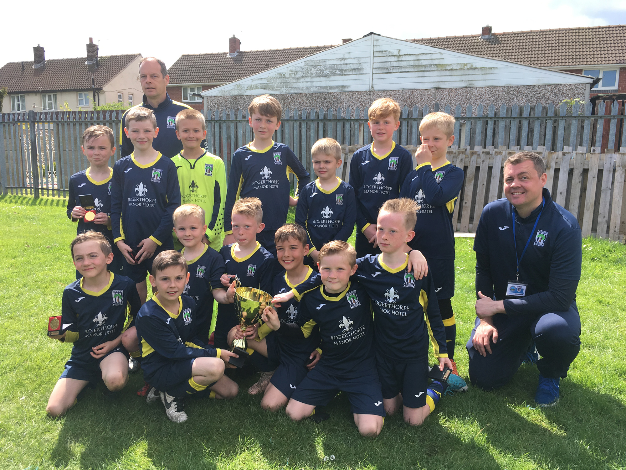 Under 9’s Reds Bag Unique Double – Ackworth Juniors Football Club
